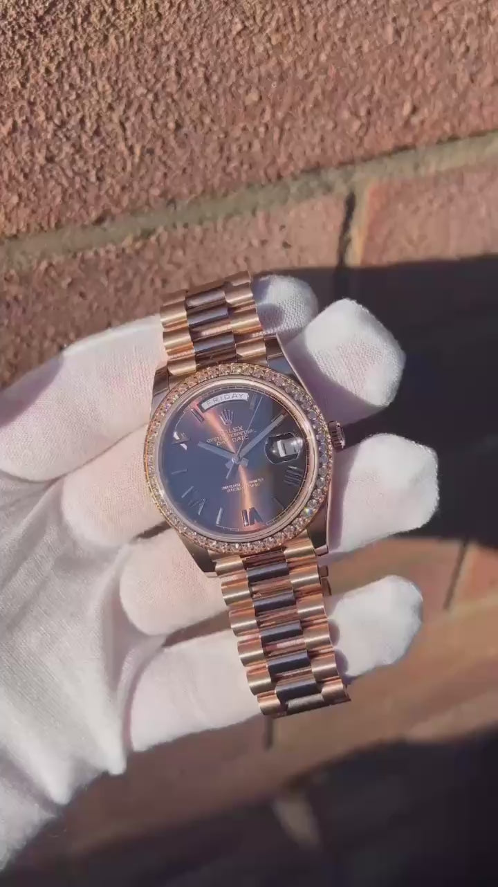 Rolex Day-Date 40 RBR Chocolate Dial – FHL ( FlyHighLdn )